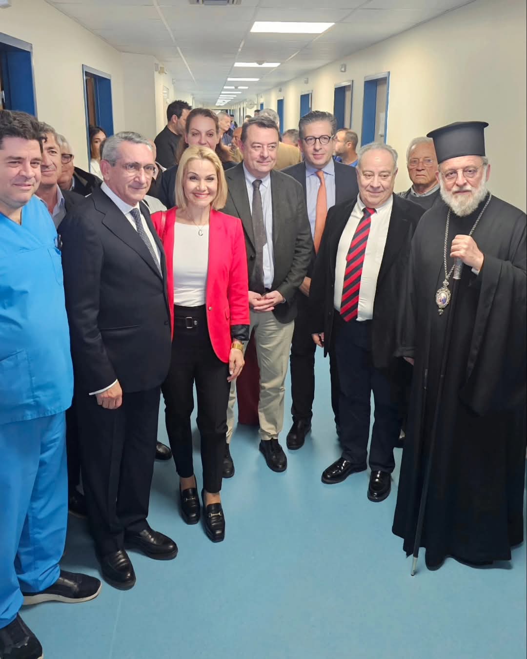 Η Μίκα Ιατρίδη στα εγκαίνια της ανακαινισμένης Καρδιολογικής Κλινικής ...